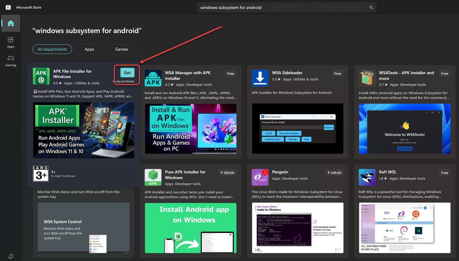 How to install WSA on Windows 11?